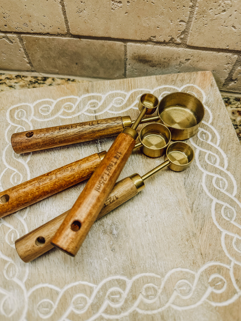 Onic Brands Acacia Wood and Stainless Steel Measuring Spoons – Onic ...